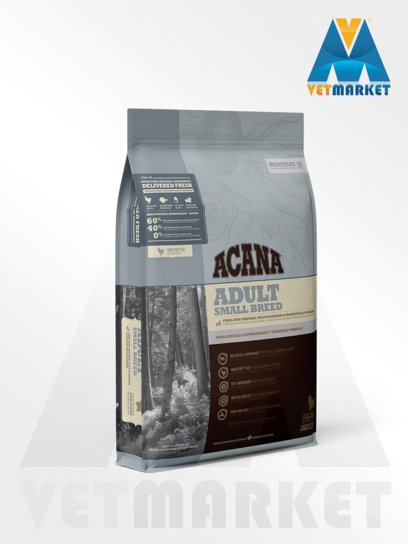 ACANA HERITAGE ADULT SMALL BREED 6kg - VETMARKET Beograd