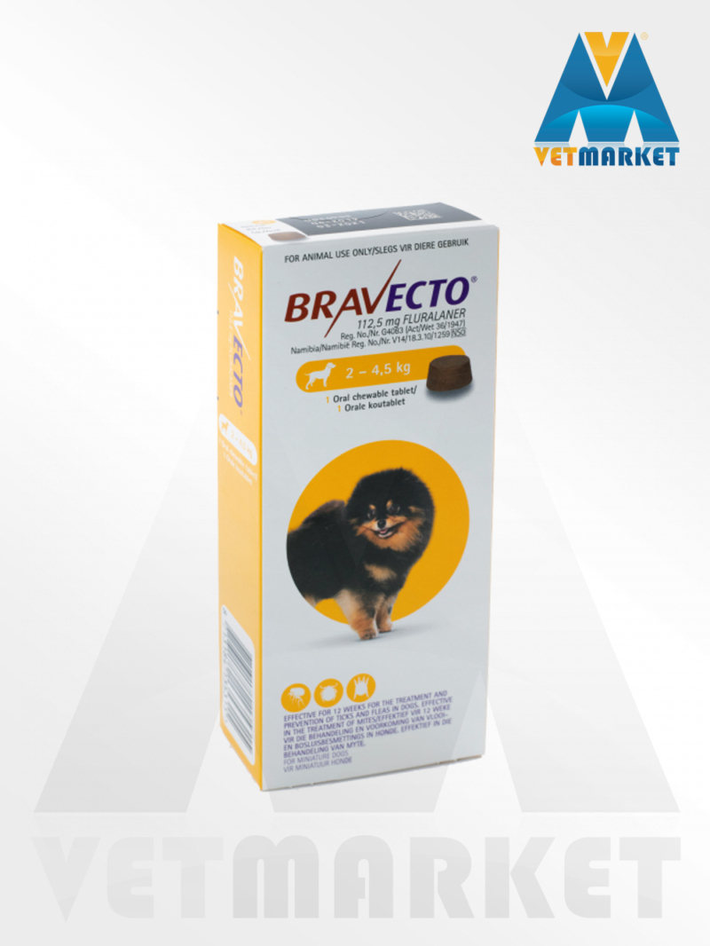 Bravecto 2-4.5kg - VETMARKET Beograd