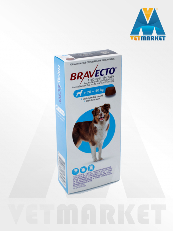 Bravecto 20-40kg - VETMARKET Beograd