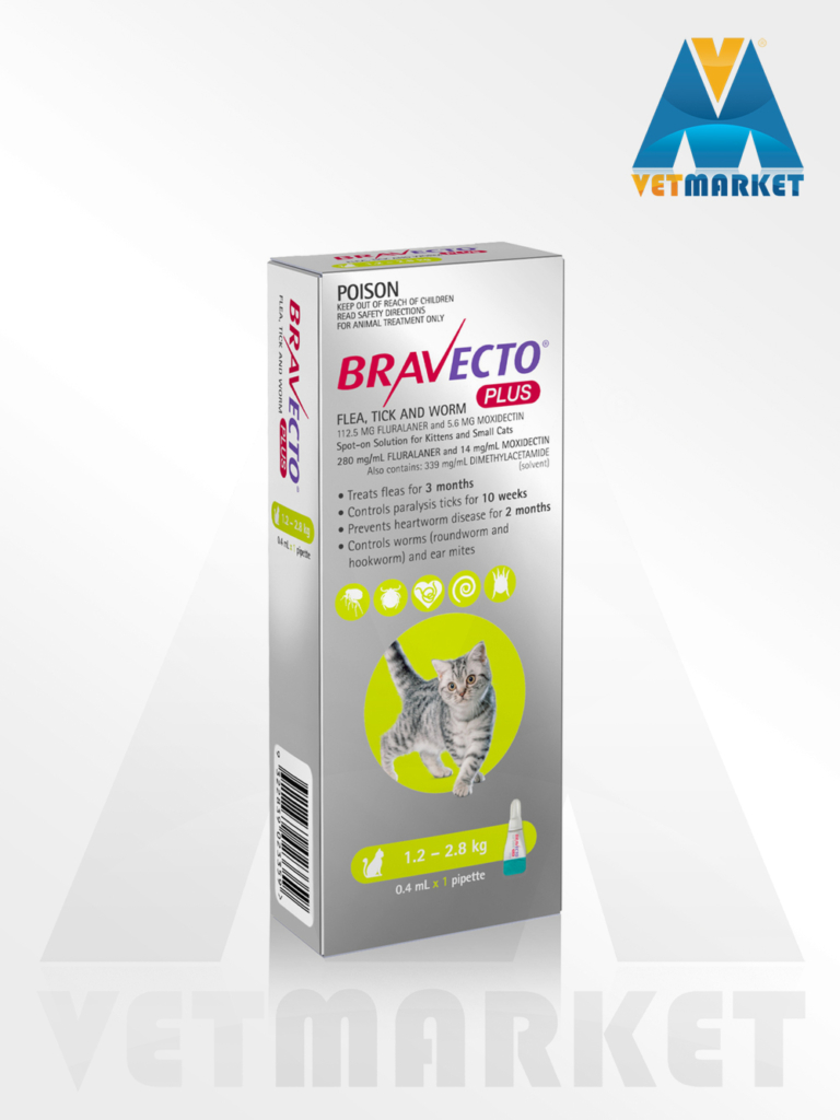 BRAVECTO PLUS CAT spot-on 1.2-2.8kg - VETMARKET Beograd