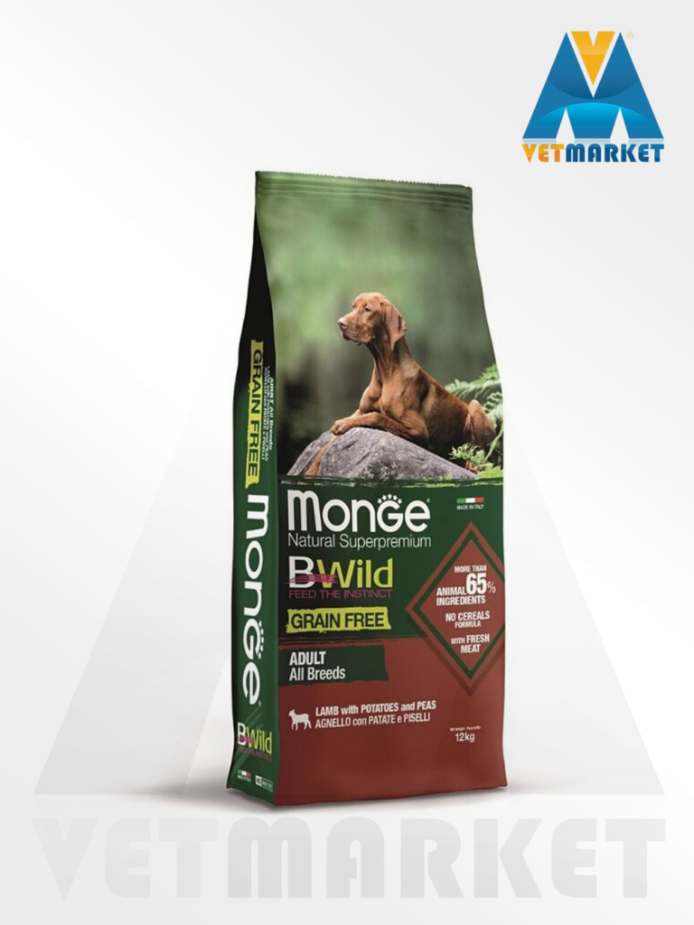 MONGE BWILD Grain Free DOG All Breeds Adult jagnjetina/krompir/grašak ...