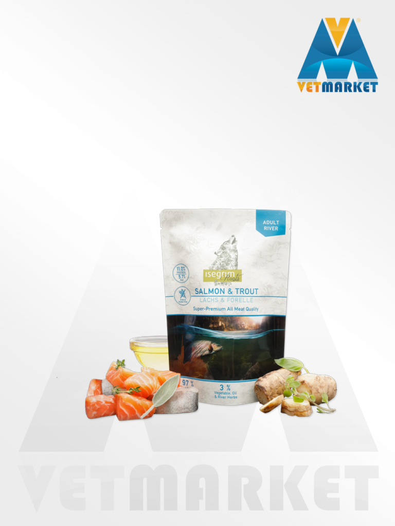 ISEGRIM SOSIĆ ZA PSE - LOSOS I PASTRMKA 410g x 6kom - VETMARKET Beograd