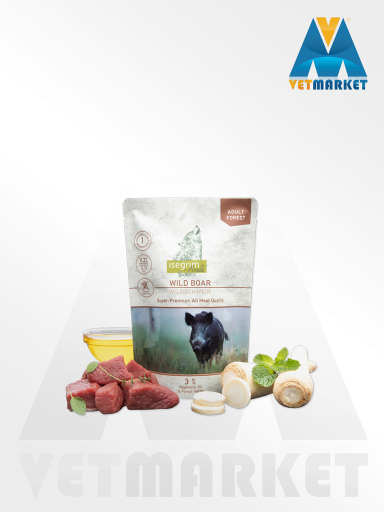 ISEGRIM SOSIĆ ZA PSE - DIVLJA SVINJA 410g x 6kom - VETMARKET Beograd