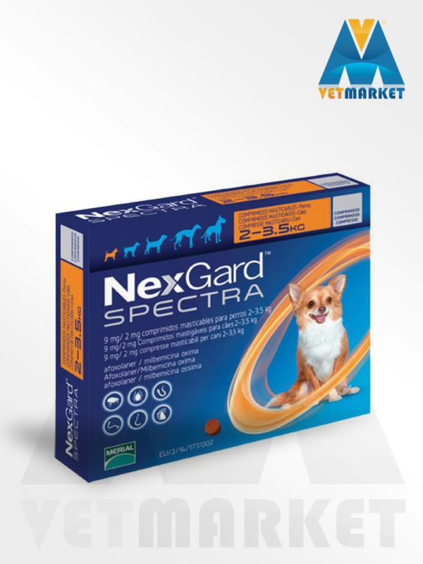 NEXGARD SPECTRA XS 2-3,5kg - VETMARKET Beograd